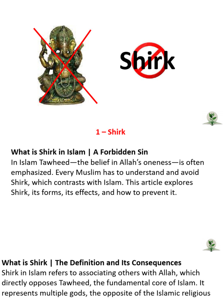 1 shirk | Download Free PDF | God In Islam | Tawhid