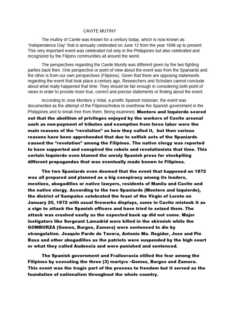 Cavite Mutiny | PDF
