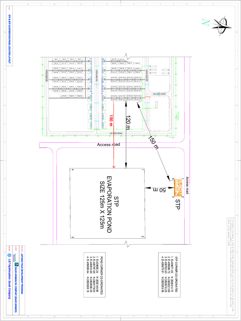 STP & Evaporation Pond Layout | PDF