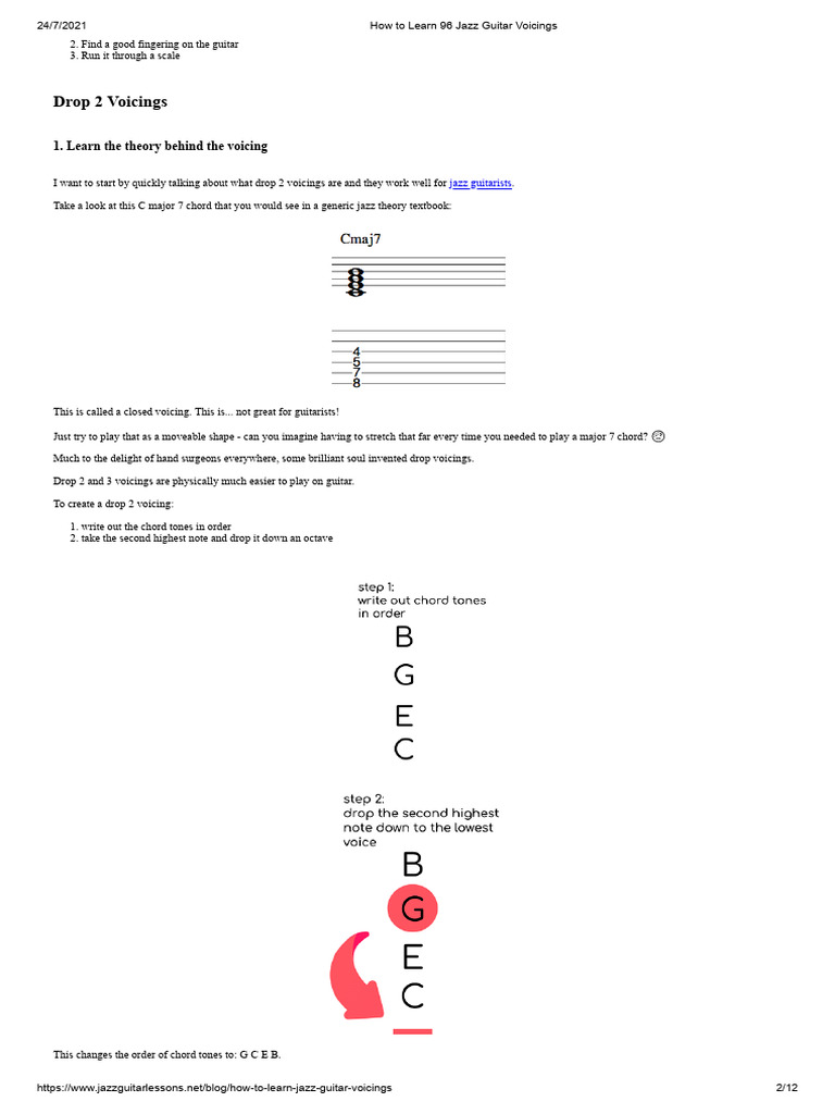 How To Learn 96 Jazz Guitar Voicings | PDF | Chord (Music) | Scale (Music)