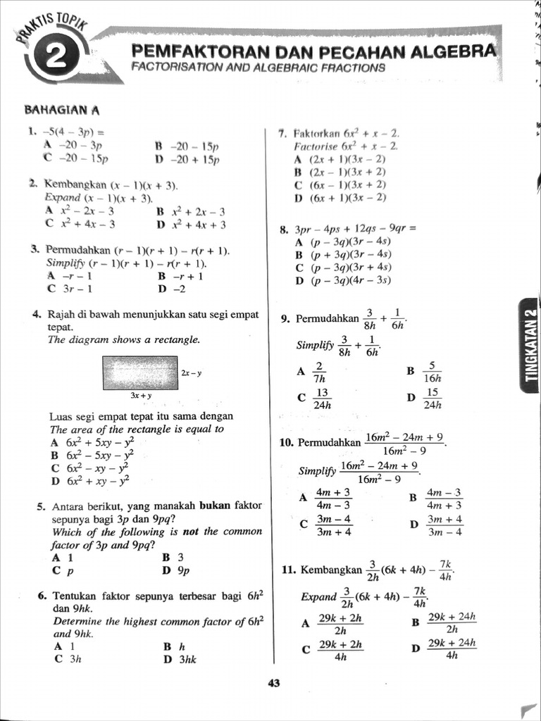 Revision Set 1 (From 2 Algebraic and Volume) | PDF