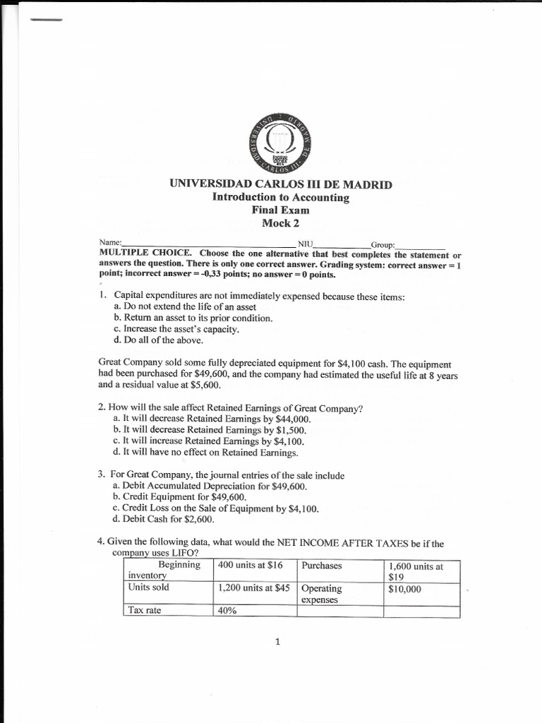 Final Exam Mock 2 TBM | PDF