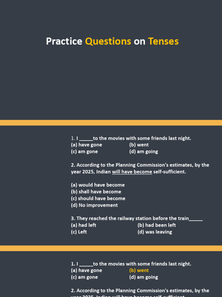 7edd3c31 A164 4875 9754 708eda621e39 - Tenses Practice Questions | PDF ...
