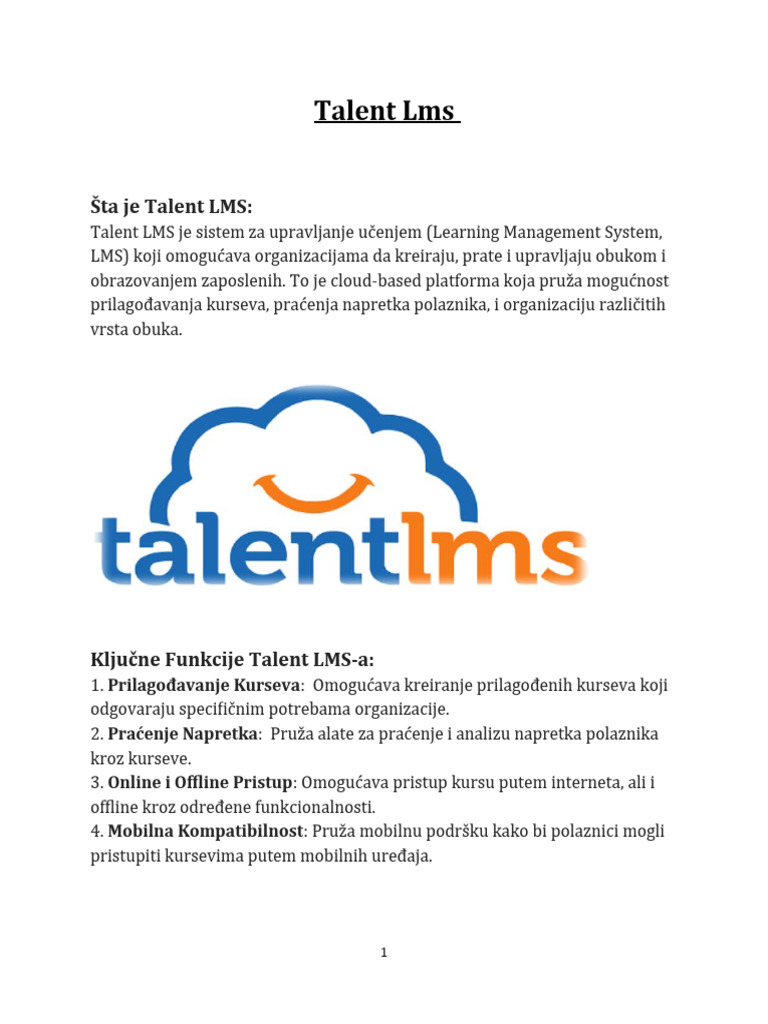 Talent Lms | PDF
