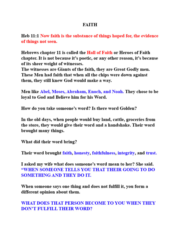 FAITH | PDF | Faith | Logos (Christianity)