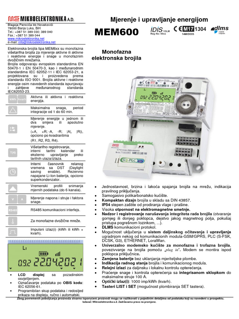 MEM600_brosura | PDF