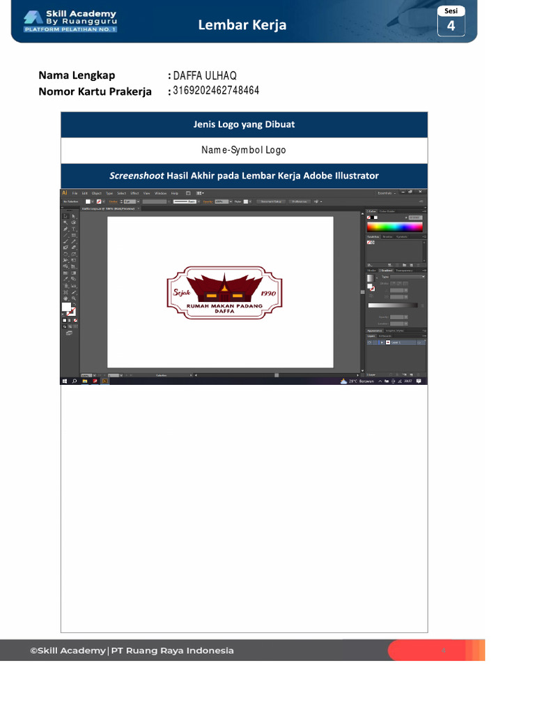 TPM 2 Membuat Logo Berdasarkan Studi Kasus - (Daffa Ulhaq) | PDF ...
