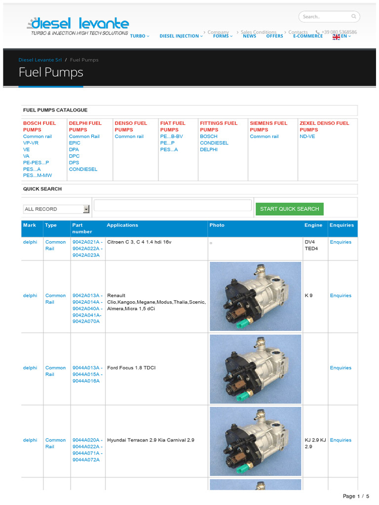 Delphi pumps | Download Free PDF | Car Manufacturers | Transport Economics