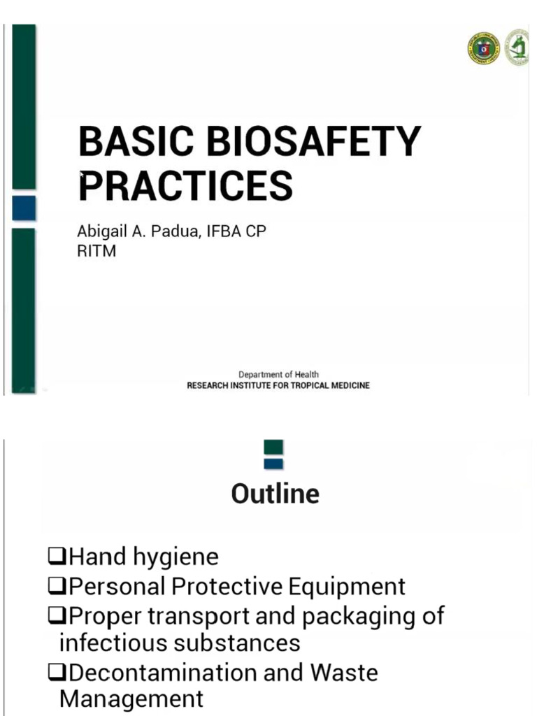 Basic Biosafety and Biosecurity | PDF