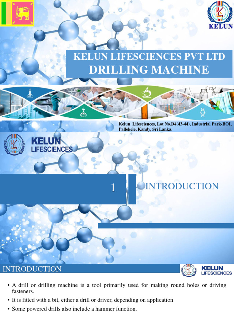 Kelun Lifesciences Drilling Machine Overview | PDF | Drill | Screw