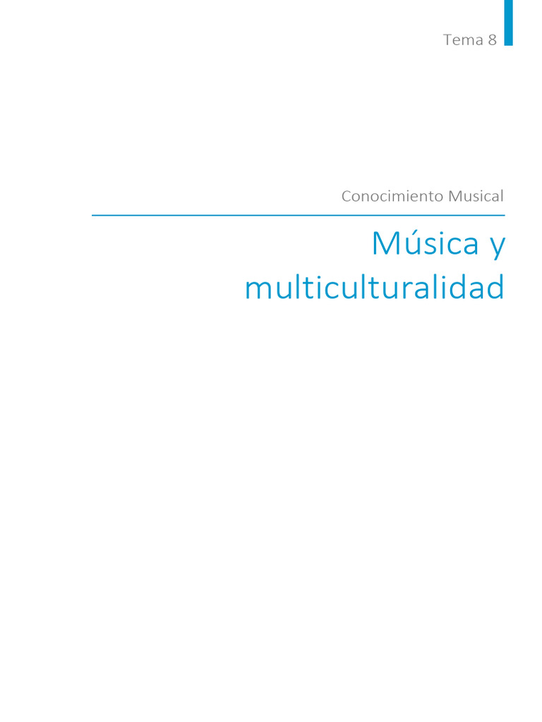 Tema8 Conocimiento Musical | PDF | Bailes | Aprendizaje
