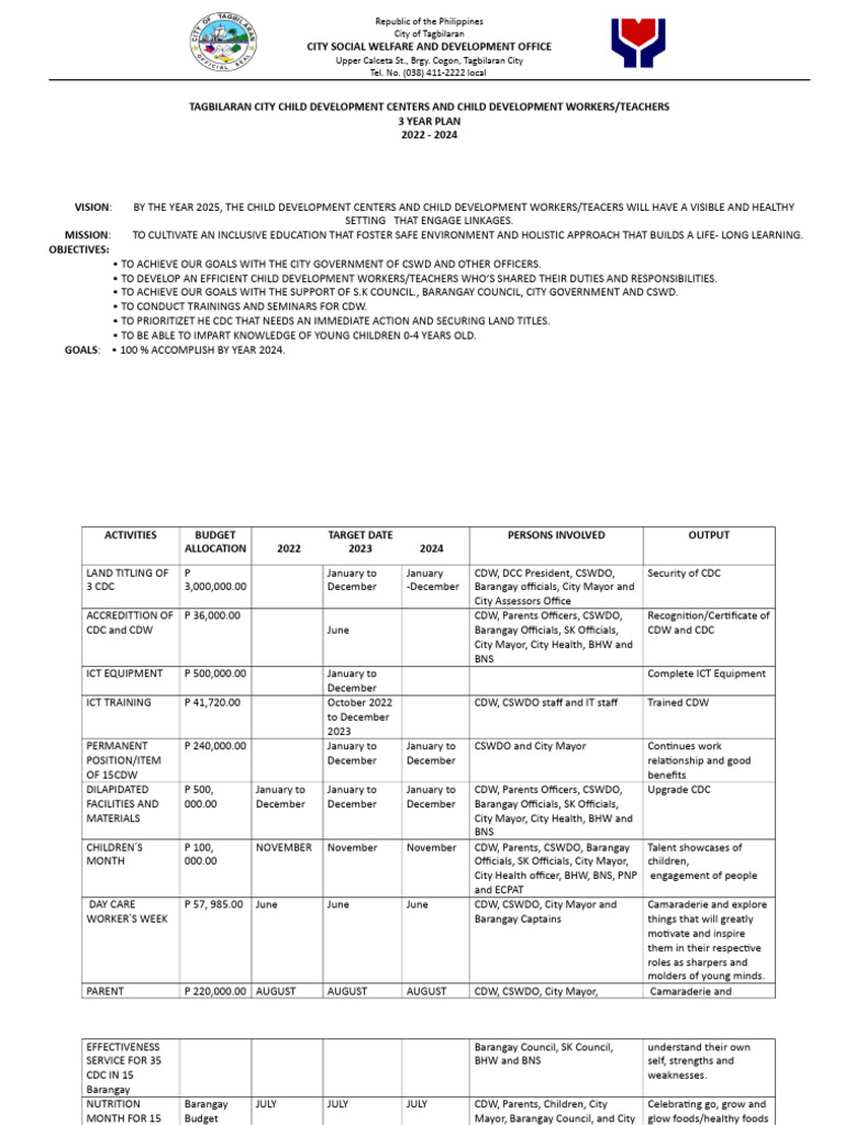 3 Year Plan 3 Year Plan | PDF