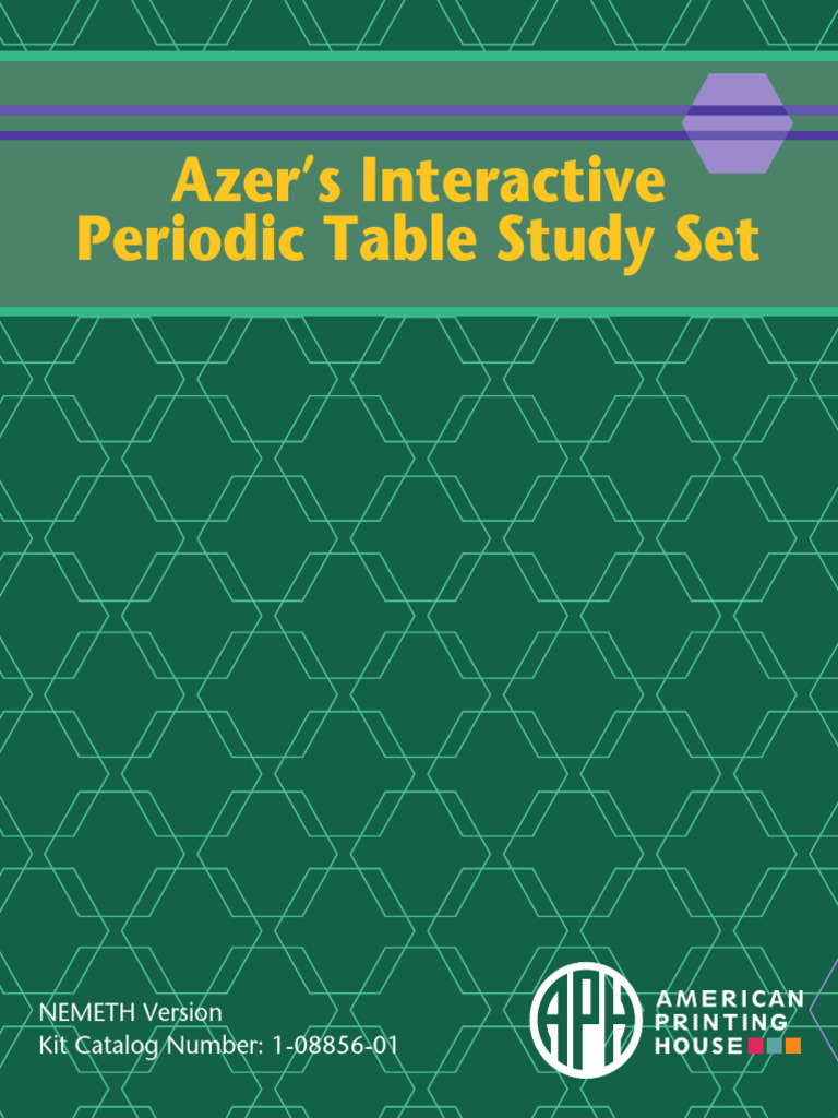 Azer's Interactive Periodic Table Study Set Nemeth Teachers Guidebook | PDF | Chloride ...