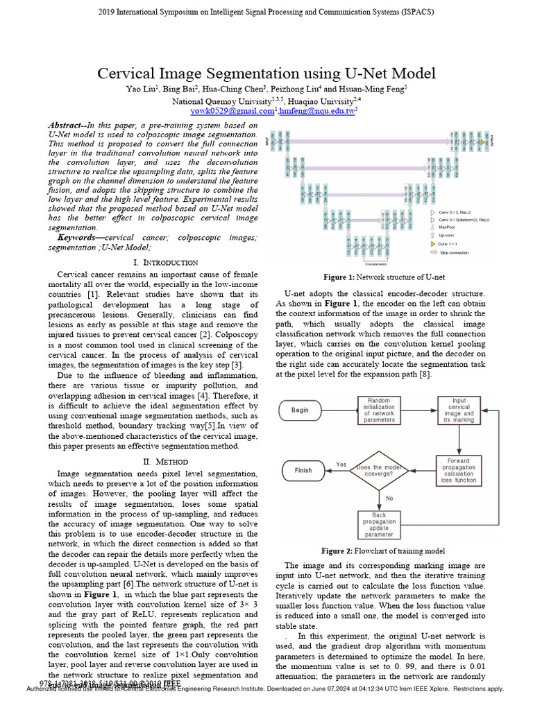 Cervical_Image_Segmentation_using_U-Net_Model | Download Free PDF | Image Segmentation | Applied ...