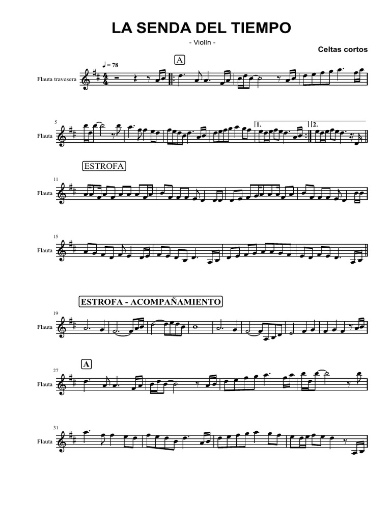 La Senda Del Tiempo Flauta | PDF | Grupos musicales | Músicos
