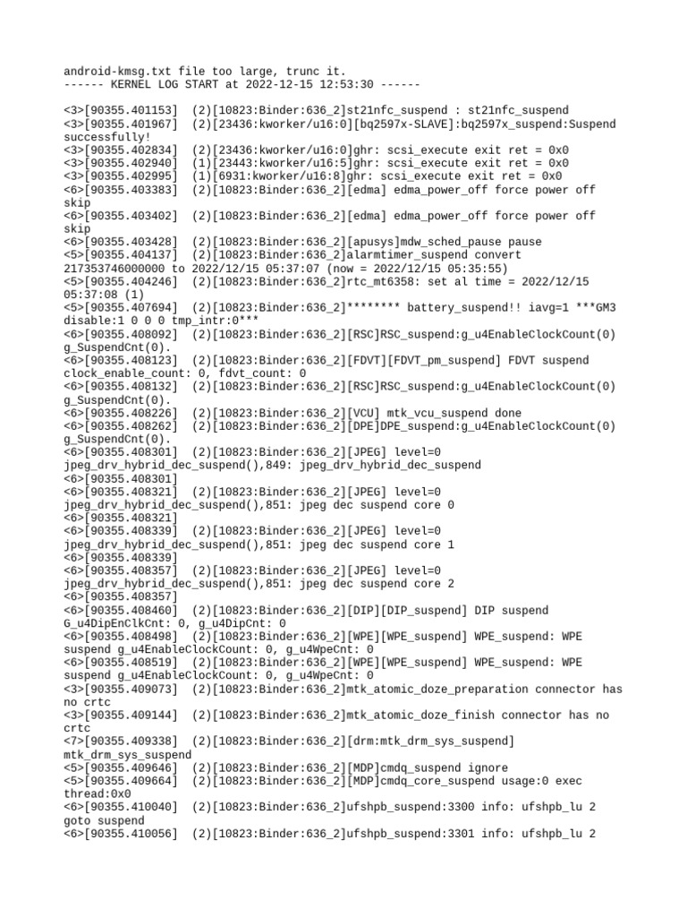 Android Kmsg | Download Free PDF | Office Equipment | Computer Engineering
