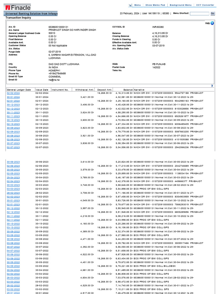 Prabhjot Singh Ac STMT | PDF | Computing | Service Industries
