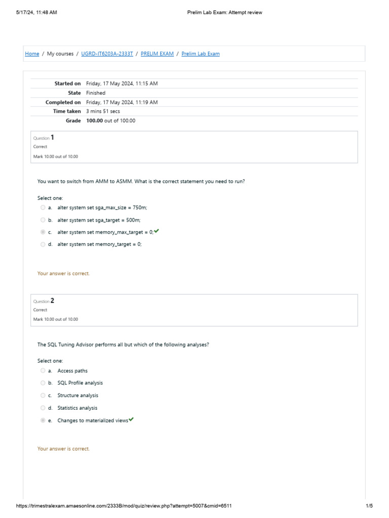 Prelim Lab Exam - Database Manage Systems | PDF | Databases | Computer Data