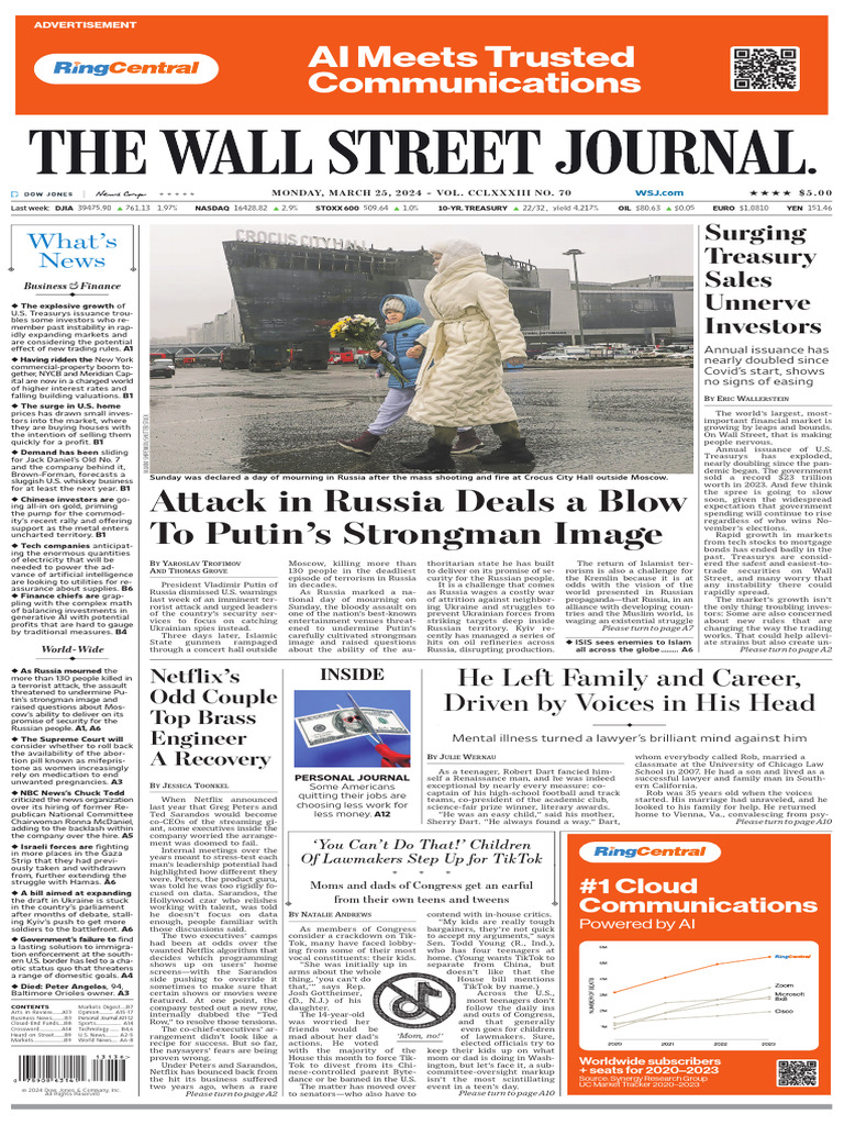 WSJ 2503 | PDF | Federal Reserve | Vladimir Putin