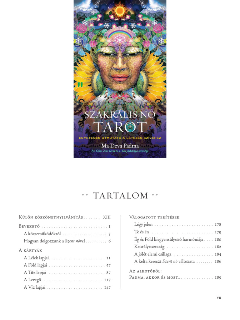 Ma Deva Padma - Szakrális Nő Tarot | PDF
