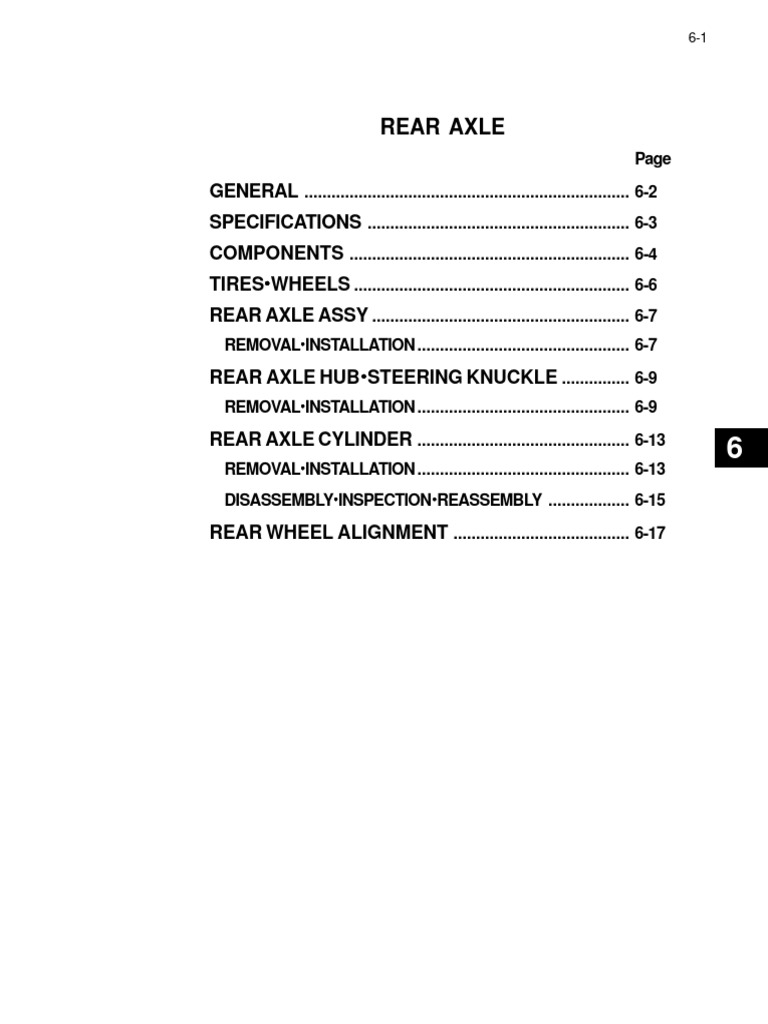 Rear Axle | PDF | Piston | Axle
