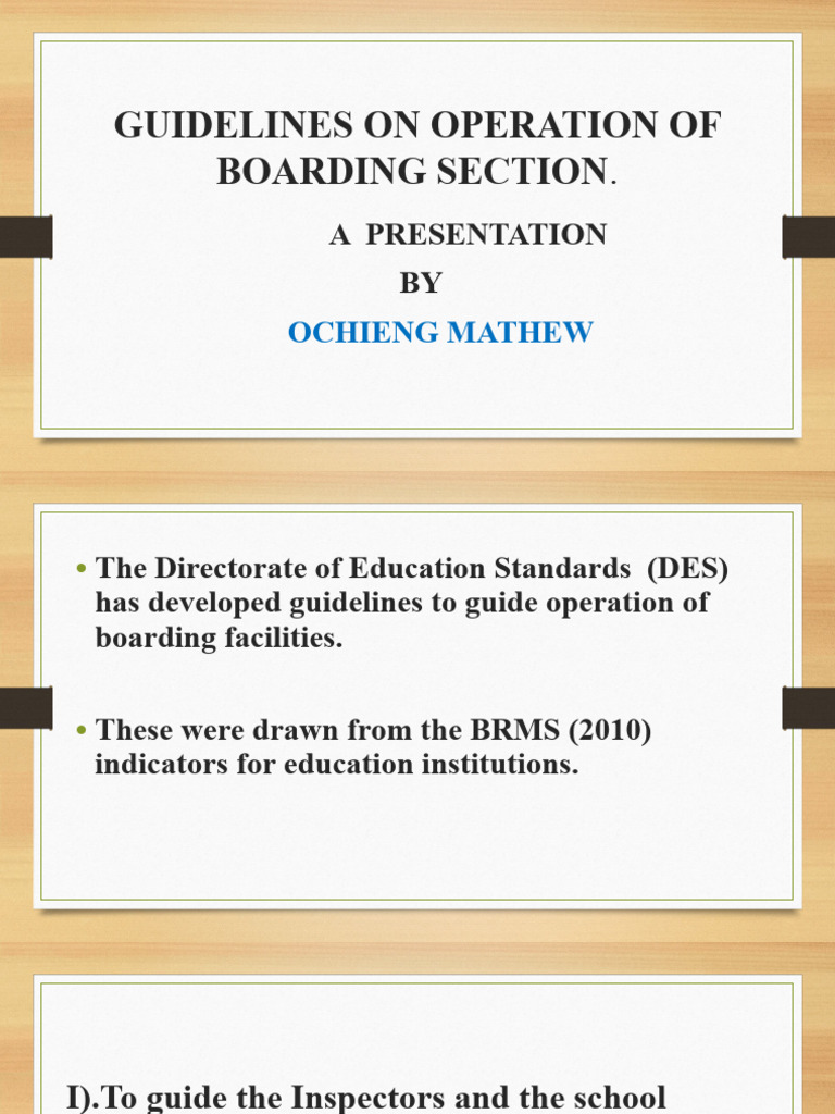 Guidelines and Tools For Inspection of Boarding Sections Lira-1 | PDF ...