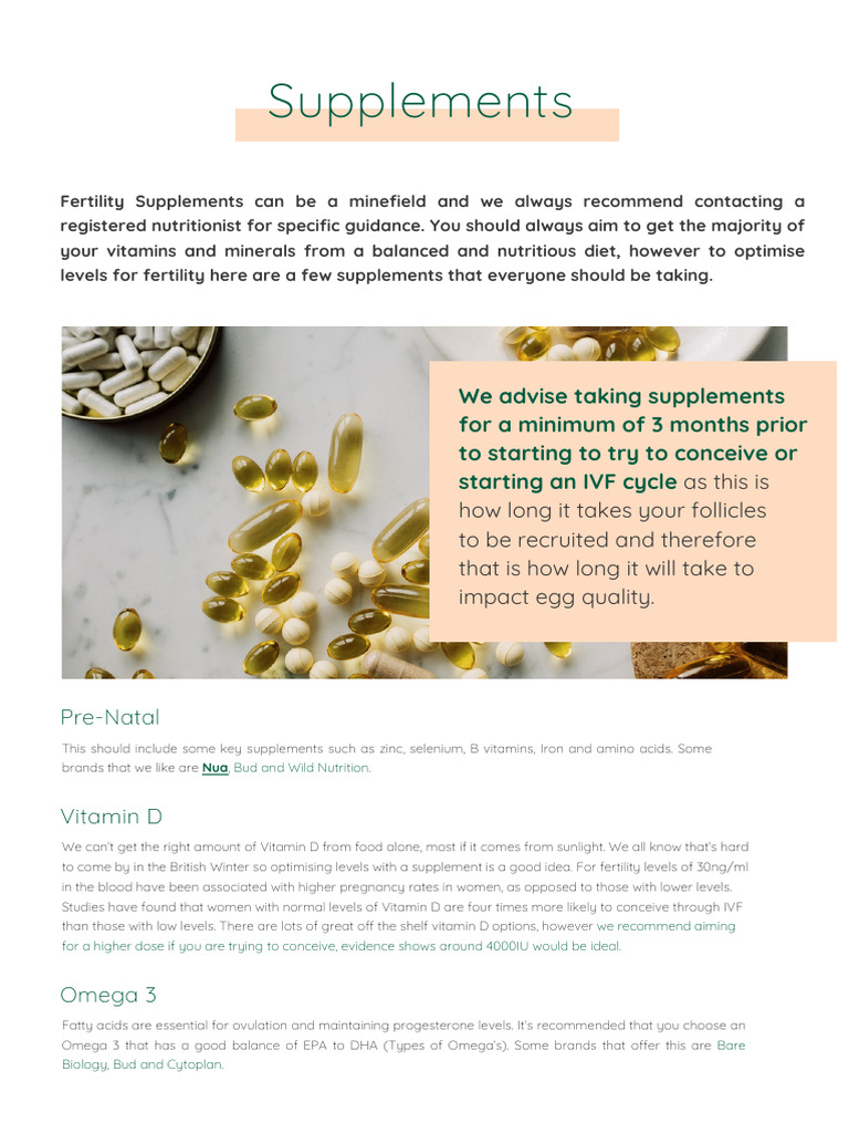 NEW Supplements Guide PDF | PDF | Dietary Supplements | Omega 3 Fatty Acid