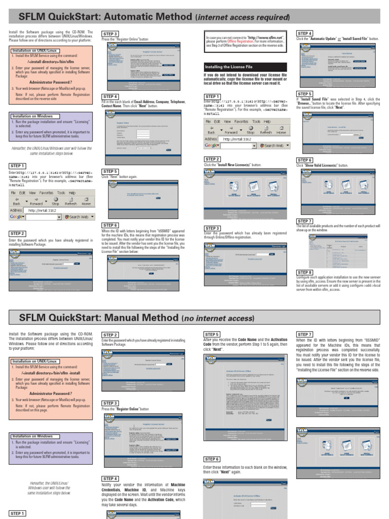 2014sflm_quickstart | Download Free PDF | Installation (Computer Programs) | World Wide Web