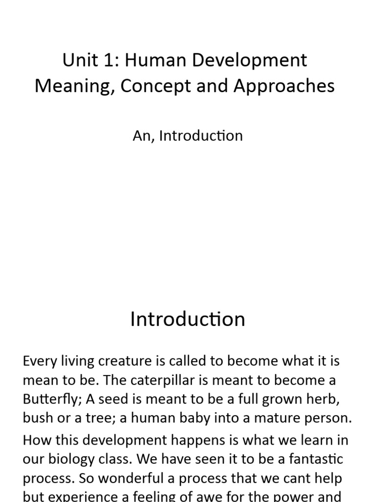 Understanding Human Development Stages | PDF | Child Development | Learning