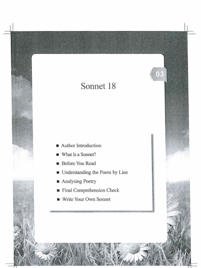 Sonnet 18 | PDF
