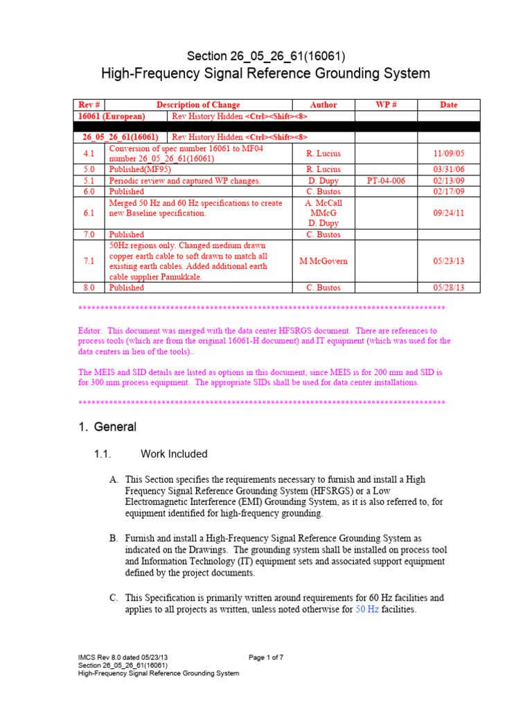 26 - 05 - 26 - 61 (16061) High-Frequency Signal Reference Grounding ...