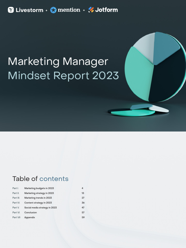 Marketing Manager Mindset Report 2023 | Download Free PDF | Marketing | Popular Culture & Media ...