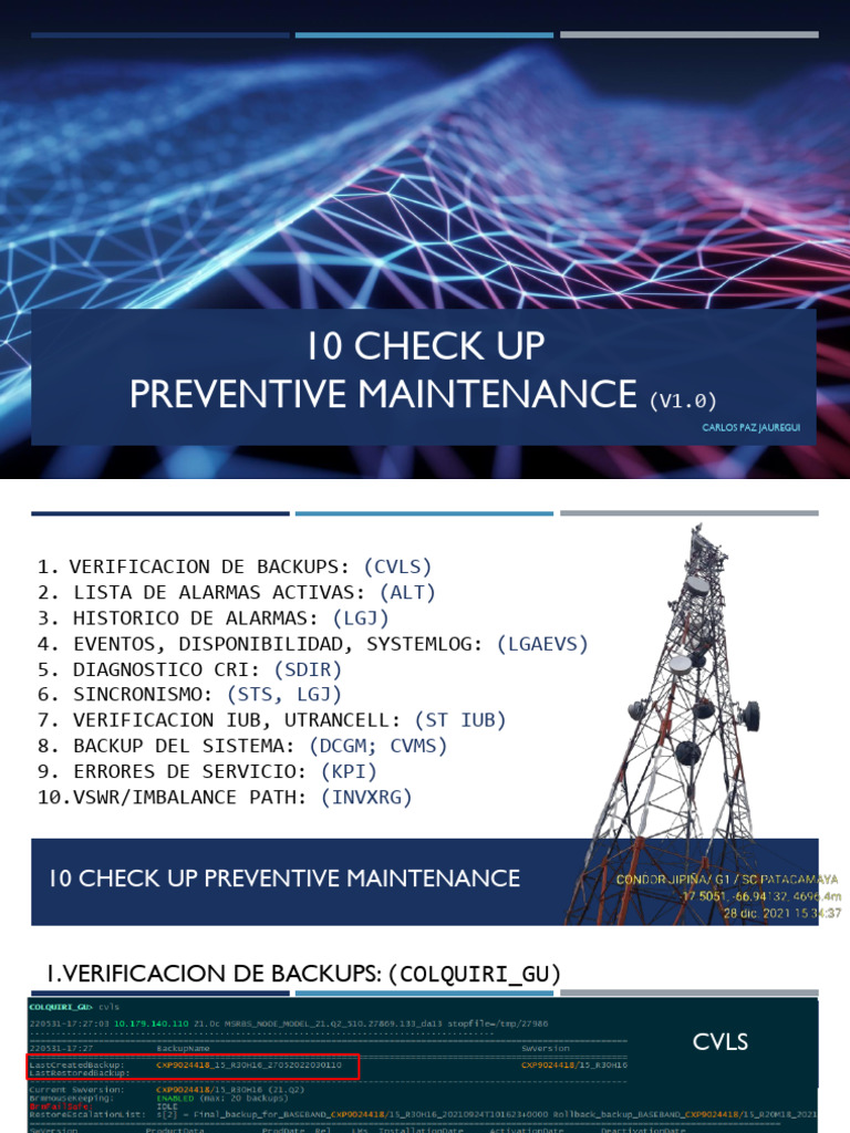 Mantenimiento Preventivo: 10 Check Ups | PDF | Ingeniería Informática