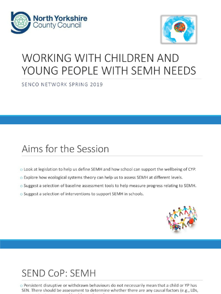 Working With Children and Young People With SEMH needs | PDF