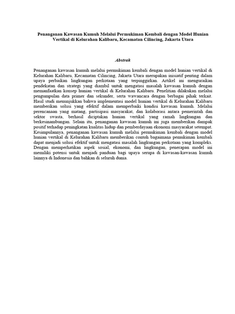 Abstrak Tugas Artikel | PDF