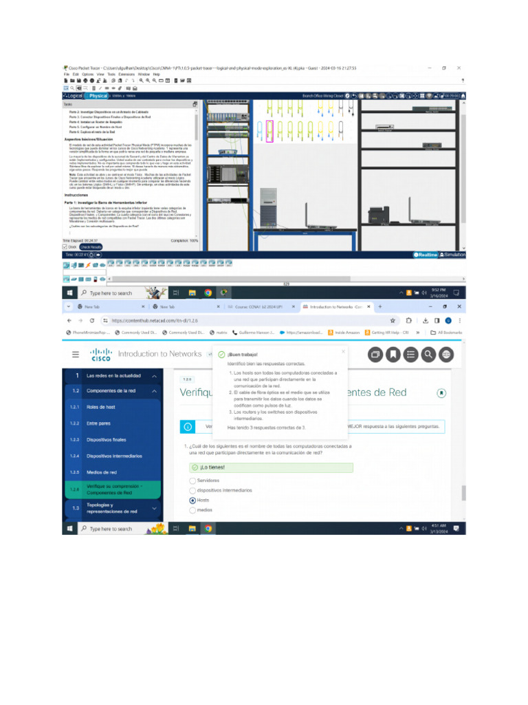 Tareas CCNA1 Del 1 A 11 - 042144-Compressed | PDF