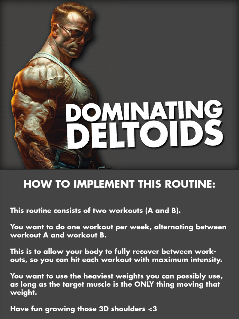 Dominating Deltoids | PDF | Physical Fitness | Physical Exercise