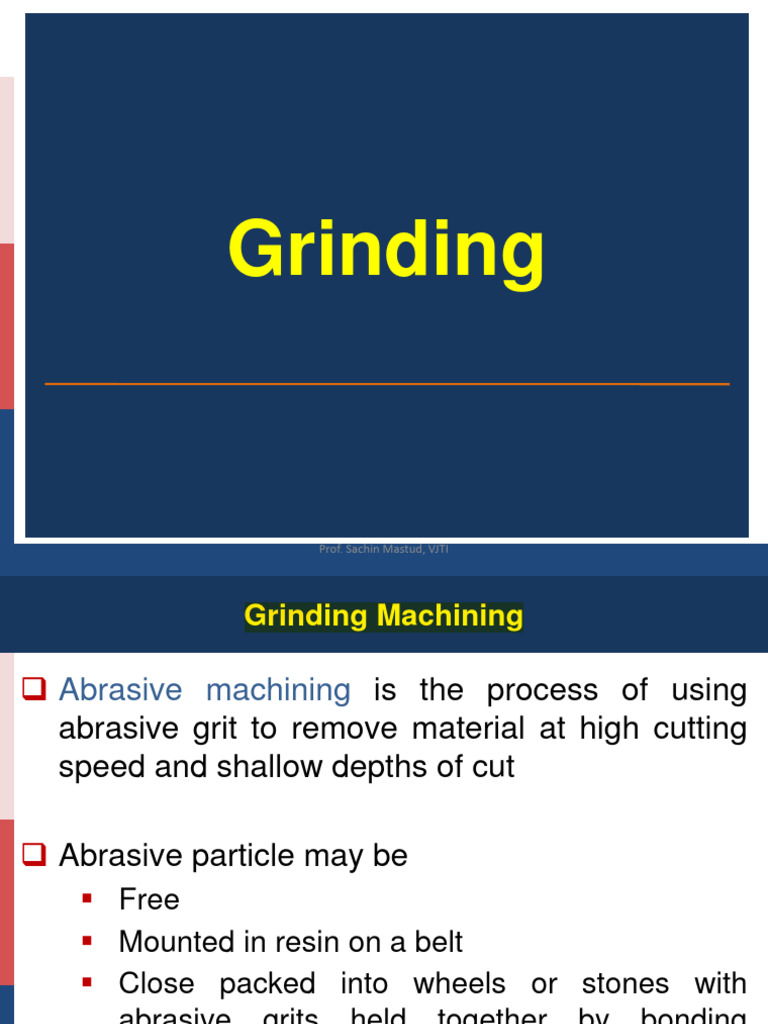 Grinding | PDF | Grinding (Abrasive Cutting) | Abrasive