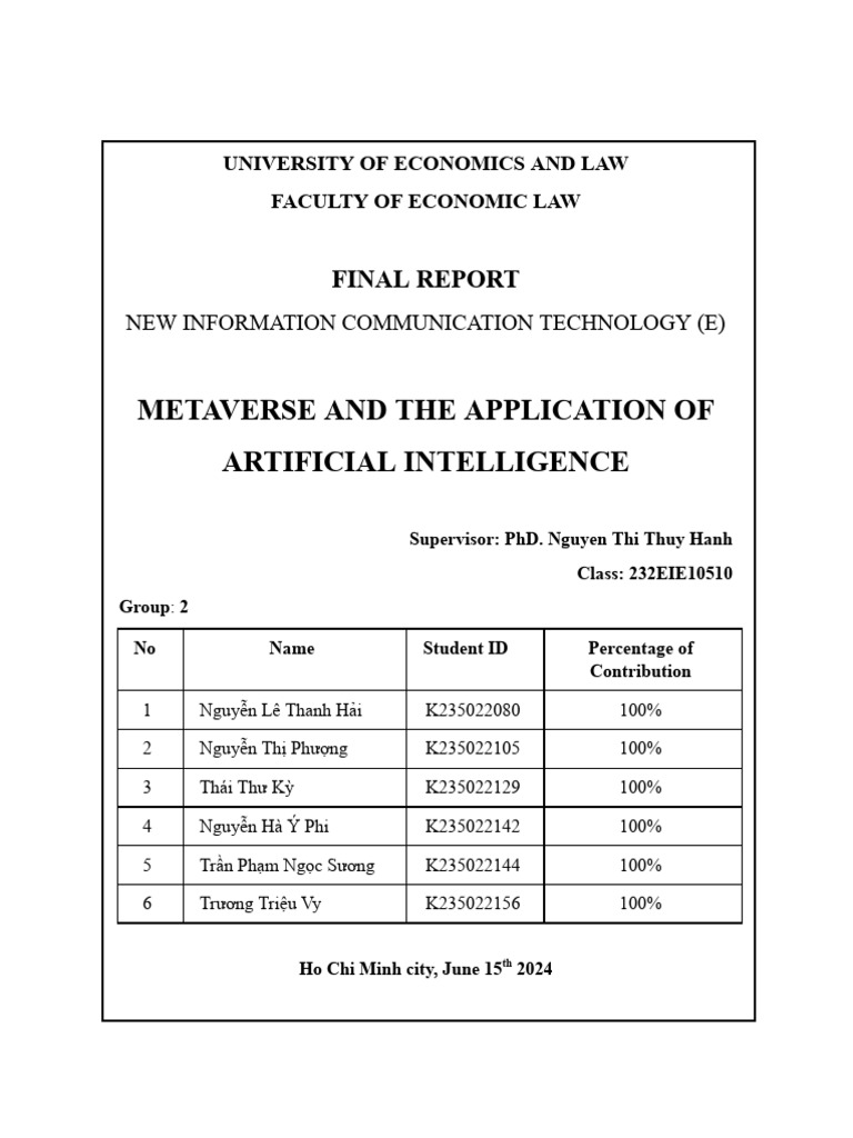 232EIE10510 FINAL REPORT Group2 | PDF | Artificial Intelligence | Intelligence (AI) & Semantics