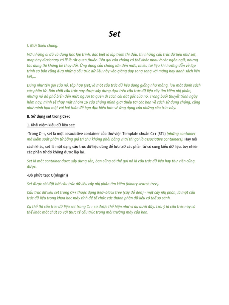 Set C++ | PDF