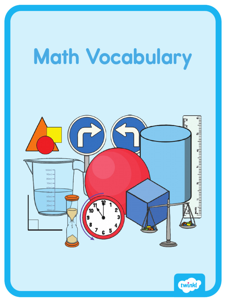 Math Vocabulary Booklet Us M 1637420305 - Ver - 1 | PDF | Shape | Rectangle