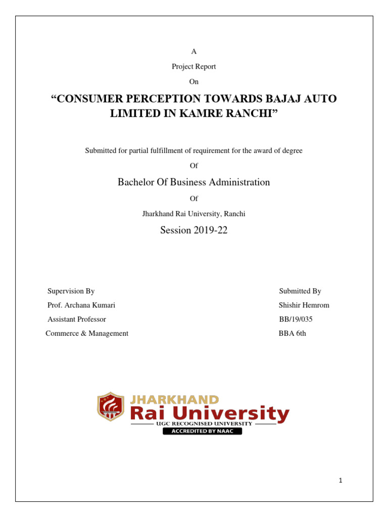 POOJA BBA FINAL PROJECT REPORT | PDF POOJA BBA FINAL PROJECT REPORT | PDF
