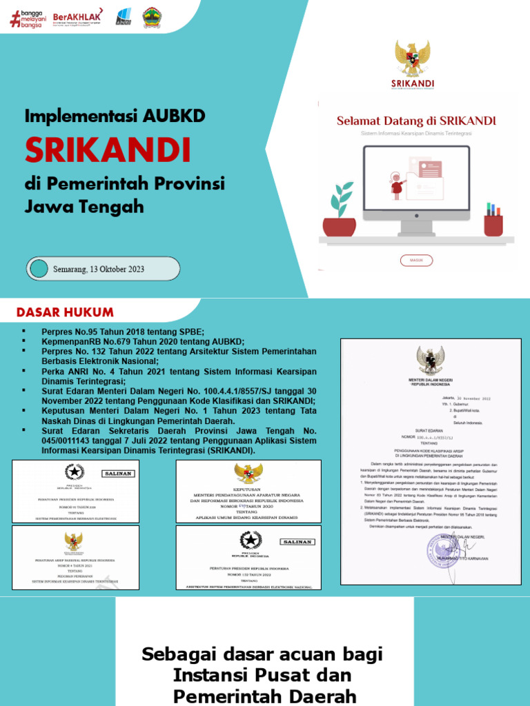 Implementasi SRIKANDI Jateng | PDF | Komputer | Teknologi & Rekayasa