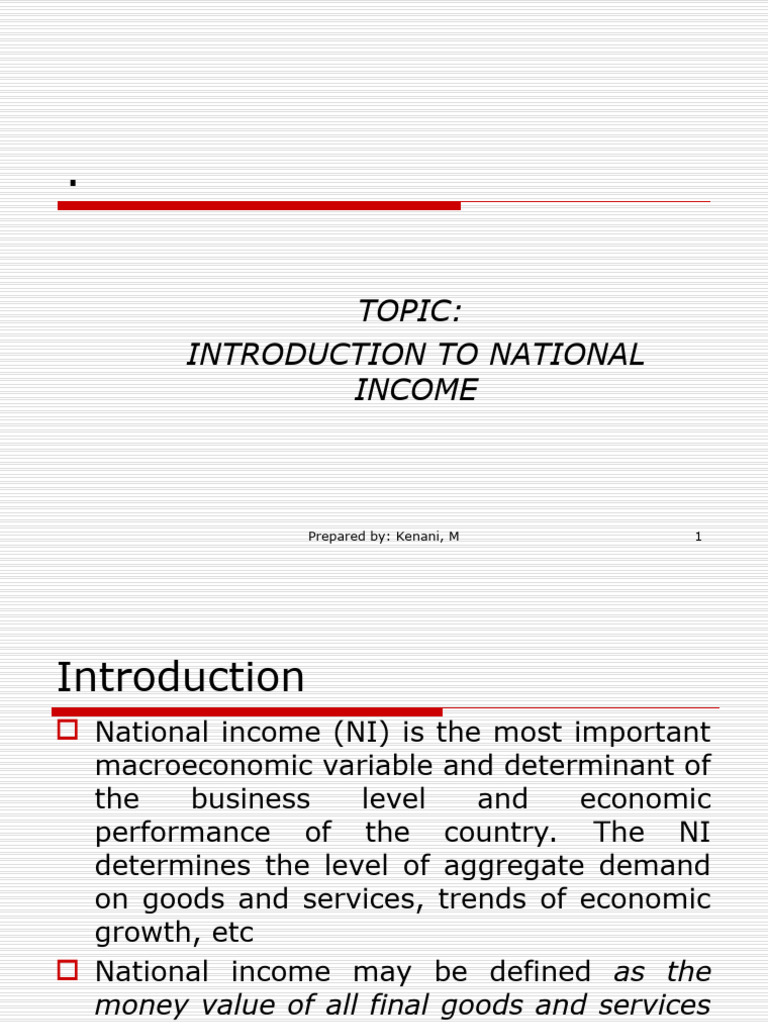 National Income Basics | PDF | Gross Domestic Product | Economies