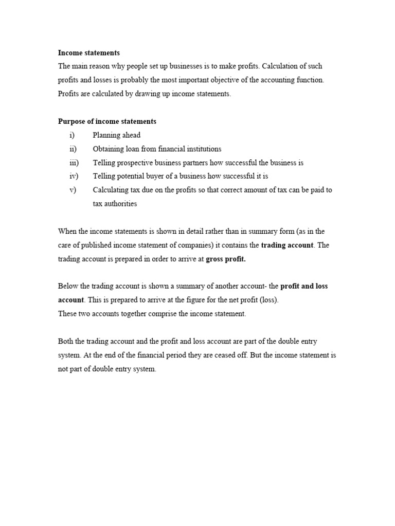 Income Statements | PDF | Income Statement | Expense