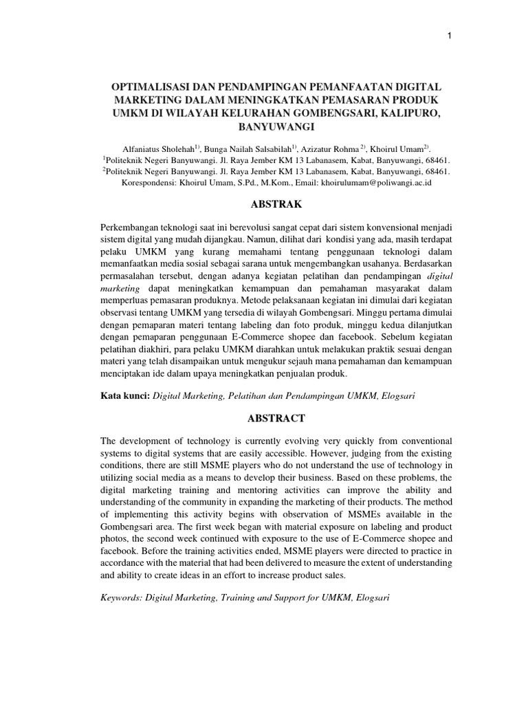 Simbelmawa Proposal Pkm-Ai 2024 | PDF