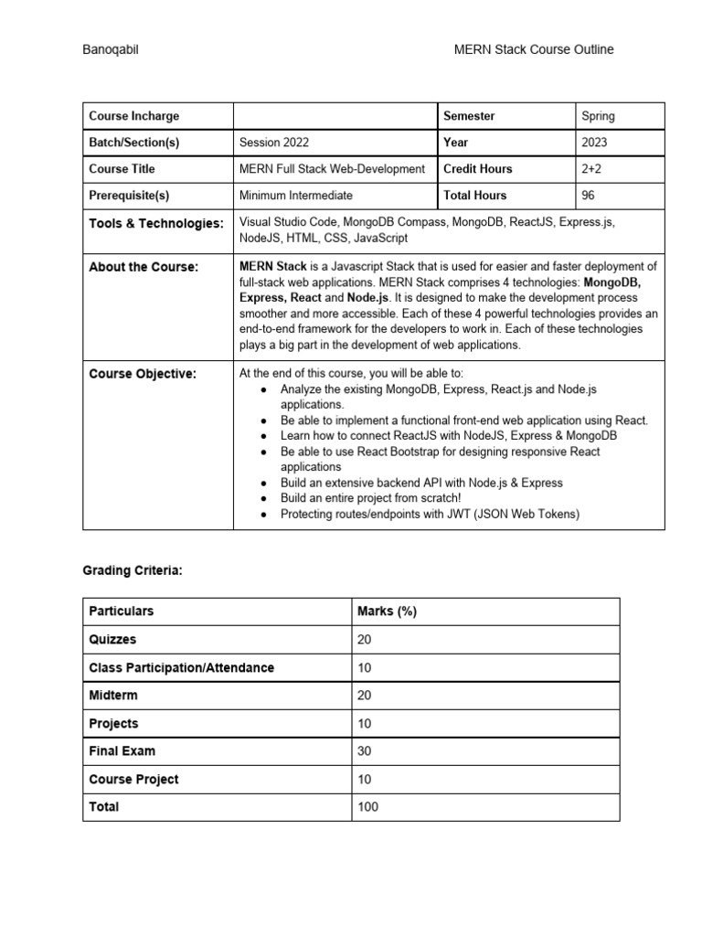 MERN | PDF | Java Script | Html