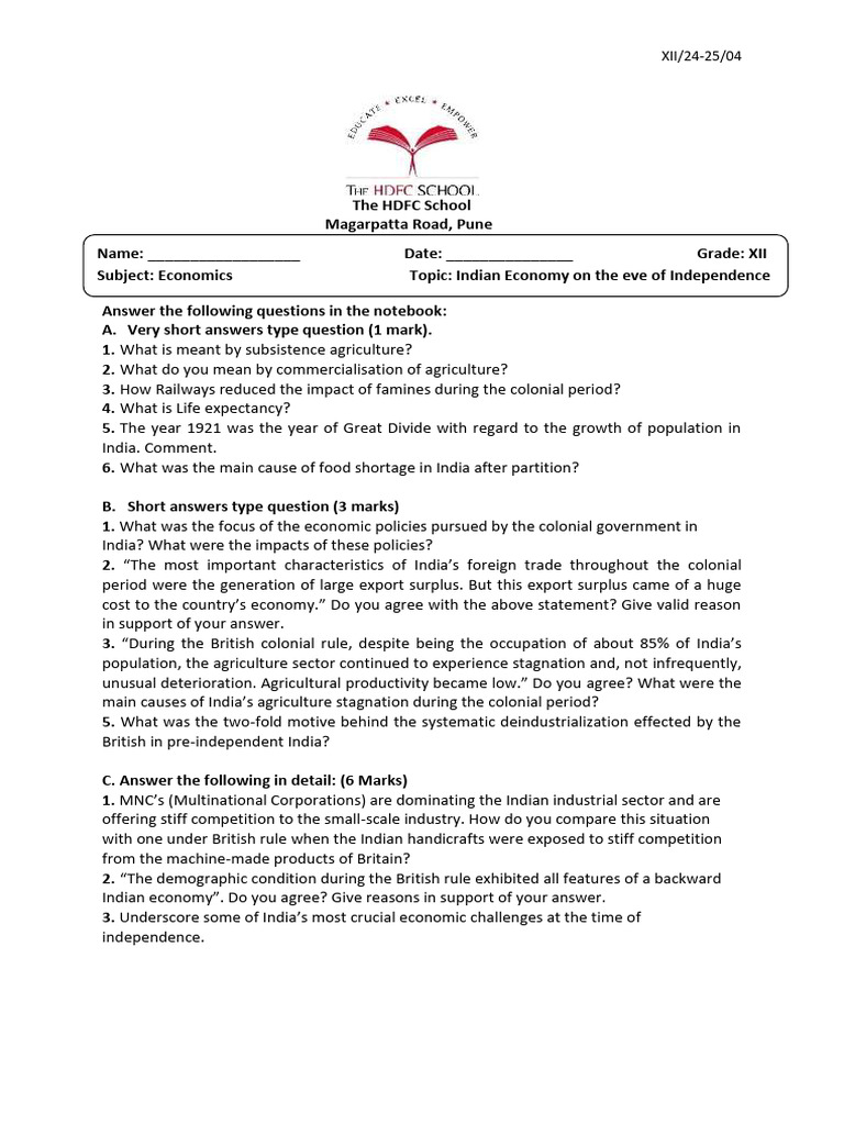 Chapter-1 IED Subjective Worksheet | PDF