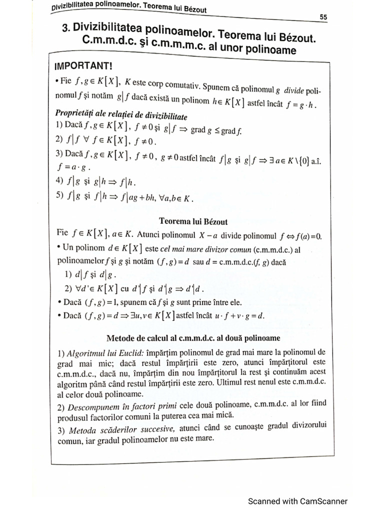 Divizibilitayea CMMC CMMD Bezout | PDF