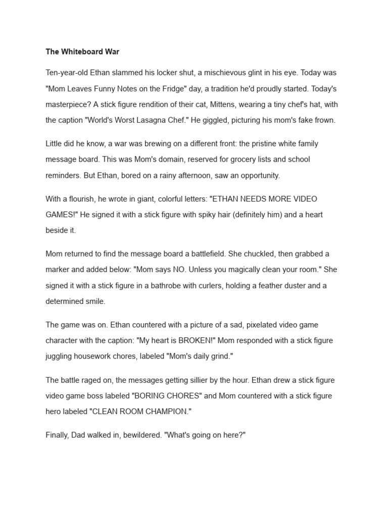 The Whiteboard War | PDF